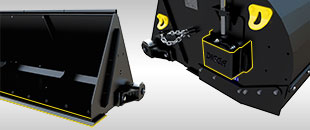 Bucket Broom Road Sweeper for Skid Steer & Track Loaders